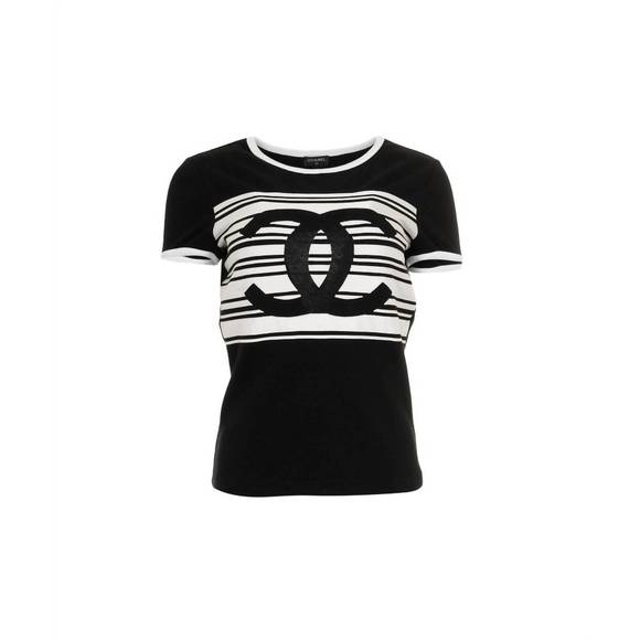 CHANEL | Tops | New Chanel Womens Knitted Top With Open Back In Black ...